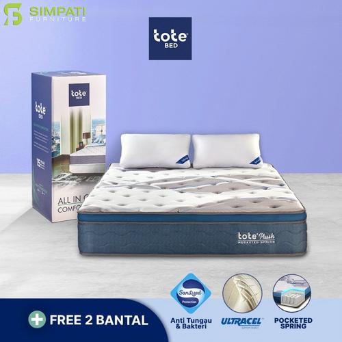 Jual Kasur Box Pocket Spring Totebed Plush Ukuran 200x200 Bonus Bantal ...