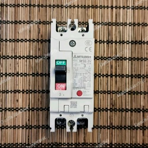 Jual MCCB Breaker Mitsubishi NF32-SV 2phase 3ampere Original - Jakarta ...