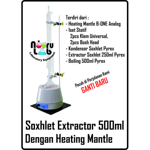 Jual Soxhlet Extractor 500ml Dengan Heating Mantle - Kab. Bandung ...