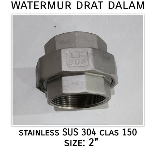 Jual Watermur drat stainless 2 inch watermor water mur union ss sus 304 ...
