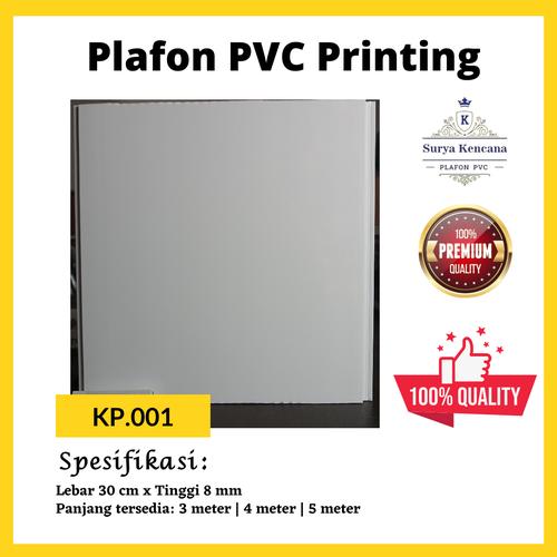 Jual Plafon PVC Warna Putih Polos Tipe KP.001 Surya Kencana - 3 meter ...