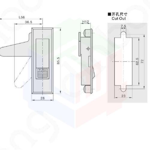 Jual MS 603-1 Kunci Panel Push Lock - Kab. Tangerang - TRIPILAR PANEL ...