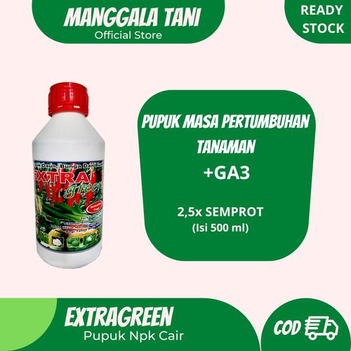 Jual Pupuk NPK Cair Extragreen Sayuran dan Tanaman Horti 500 ml bisa ...