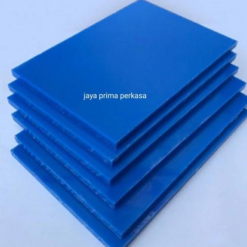 Jual Nylon PE Biru Lembaran 8mm x 20cm x 50cm / Polythlene Blue Sheet ...