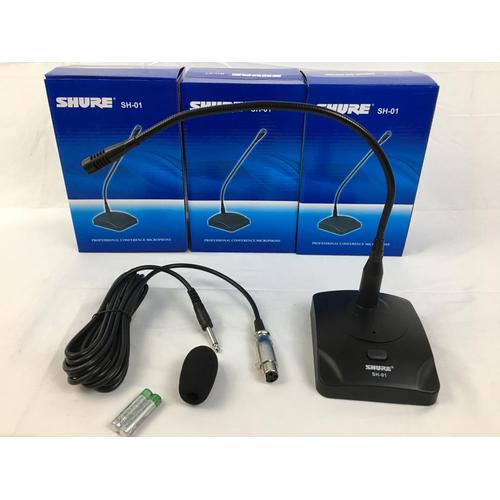 Jual MIC WIRELESS SHURE SH 01 / SH-01 MICROFON PODIUM MEJA GRADE A++ ...