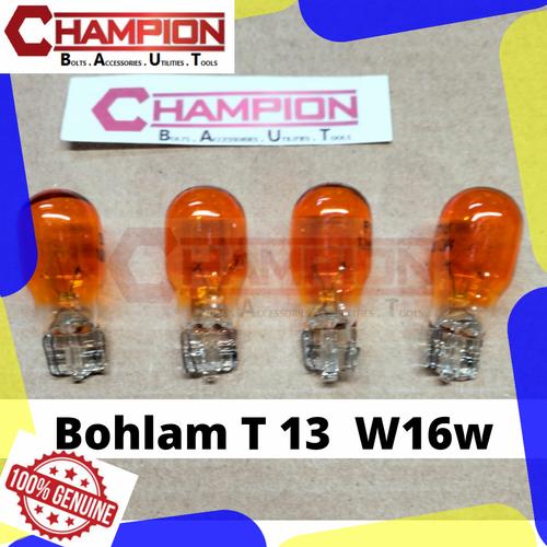 Jual Bohlam colok 12V T13 w16w kuning yellow lampu mundur sen sign ...