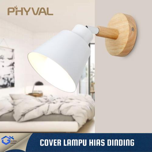 Jual Cover Lampu Hias Dinding Minimalis Nordic Socket E27 - Putih ...