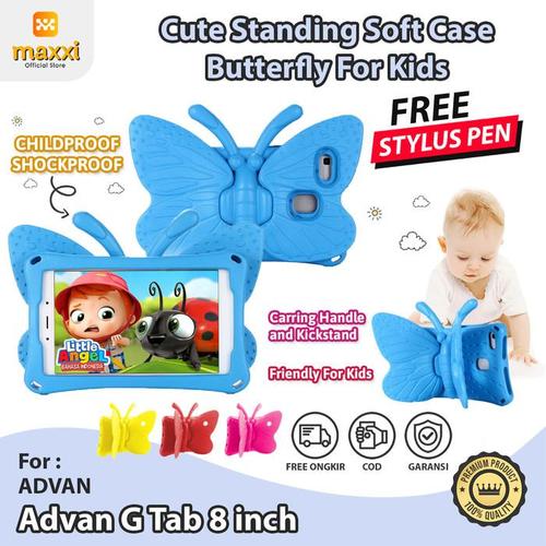 Jual Advan Tab 8003 8 Gallilea Case Anak Kupu Butterfly Casing Kid Lucu ...