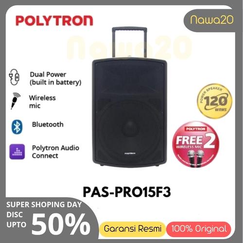 Promo POLYTRON PASPRO 15F3 PROFESSIONAL SPEAKER AKTIF PAS PRO15F3 ...