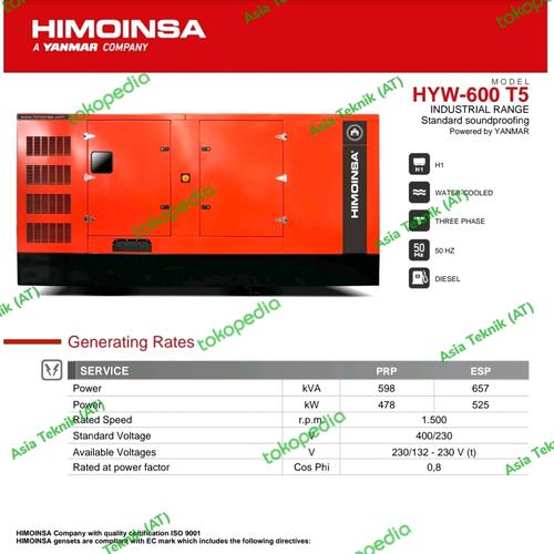 Jual Genset silent yanmar 650 kva - Jakarta Barat - Asia Teknik ATS ...
