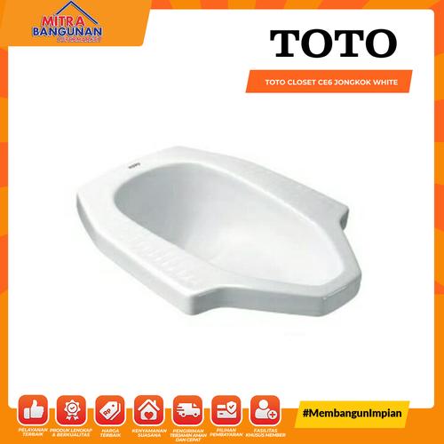 Jual TOTO KLOSET WC JONGKOK CLOSET CE6 WHITE - Kota Bekasi - Mitra ...