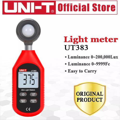Jual alat ukur intesitas cahaya luxmeter photometer luminometer UT 383 ...