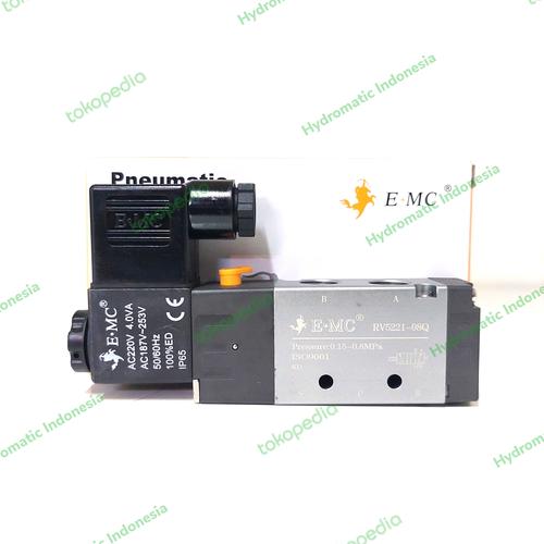 Jual RV5221-08Q SOLENOID VALVE PNEUMATIC EMC AC220V/DC24V - Jakarta Barat - Hydromatic Indonesia ...
