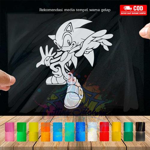 Jual Cutting Stiker Sonic Hedgehog Variasi Motor Mobil Sticker Timbul ...