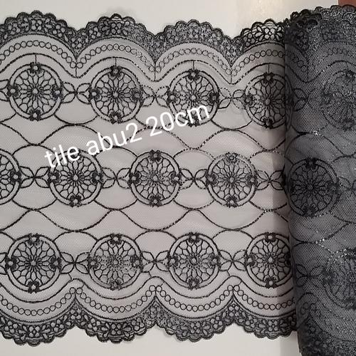 Jual renda tile abu2 lebar 20cm, harga per meter - Kota Tangerang ...