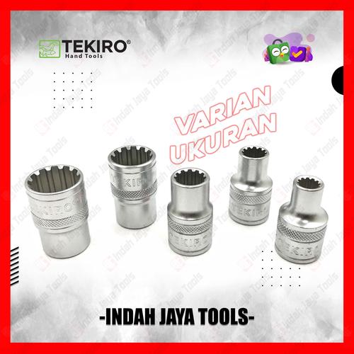 Jual TEKIRO SPLINE SATUAN Mata Sok 8-24 mm Segi 4 6 12 Bintang Baut ...