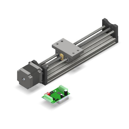 Jual Linear Z Axis Complete kit Nema 23 + TB6560 400mm lead screw 8mm ...