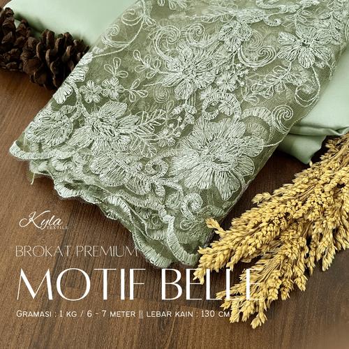 Jual 1/2 METER BROKAT TILE PRANCIS MOTIF BELLE/BAHAN KEBAYA DAN ...