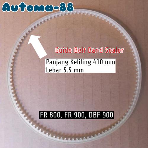Jual Gear Belt Guide Guiding Timing Belt 5 x 410 mm 410mm Mesin Sealer ...