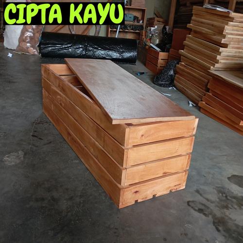 Jual wooden crate 80x30x20 Cm Kotak Kayu Box Tempat penyimpanan ...