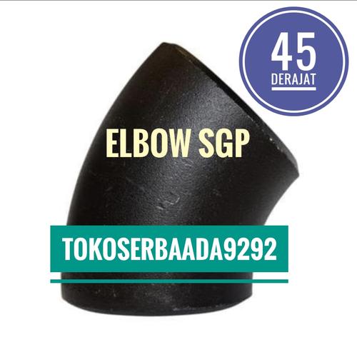 Jual Elbow Las SGP 1" inch -CS ; Elbow Besi SGP 1" inch (45 derajat ...