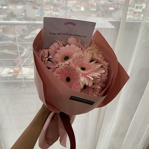 Jual The Hanna Florist - Garbera daisy bouquet simple bucket bunga ...