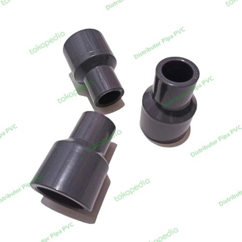 Jual Vlok Sok PVC 2 x 1-1/2 inch SCH80 Reducer Sock ASTM Sambung Pipa ...