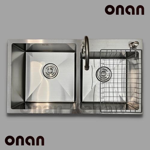 Jual KITCHEN SINK ONAN SS 8245 FULL SET KRAN ANGSA 100% ORIGINAL ...