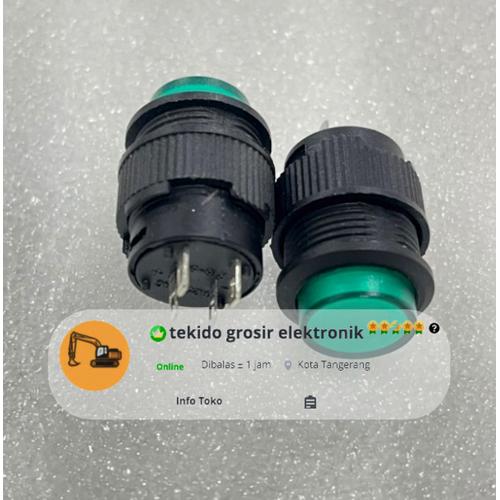 Jual Pilot Lamp Button Push On-Off + Lampu Panel DC 3 Volt Made Taiwan ...