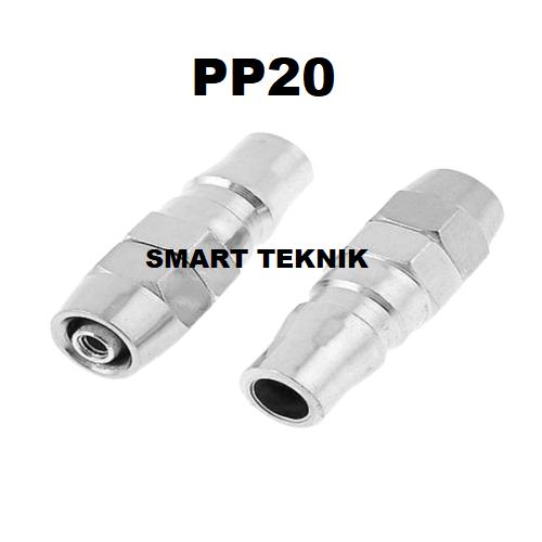 Jual Quick Coupler PP 20 Sambungan Selang Kompresor Recoil Cuk Kopler ...