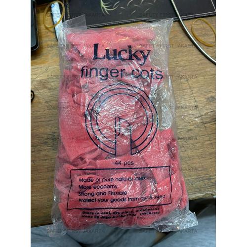 Jual SARUNG JARI KARET / FINGER COTS ISI 144 / FINGER COAT MERAH ...