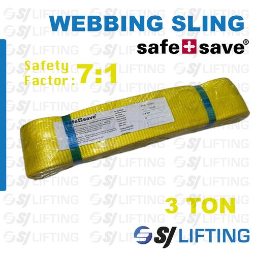 Jual Webbing Sling Belt / Tali Angkat 3Ton x 5 Meter Safe+Save Double Ply - Jakarta Barat ...