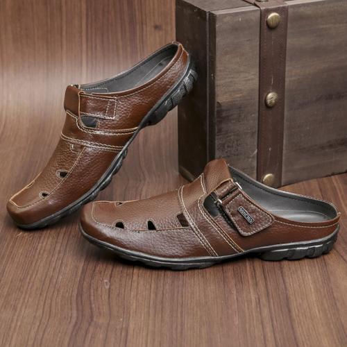 Jual Sepatu Sandal Bustong bapak bapak kulit asli Sandal Slipper pria ...