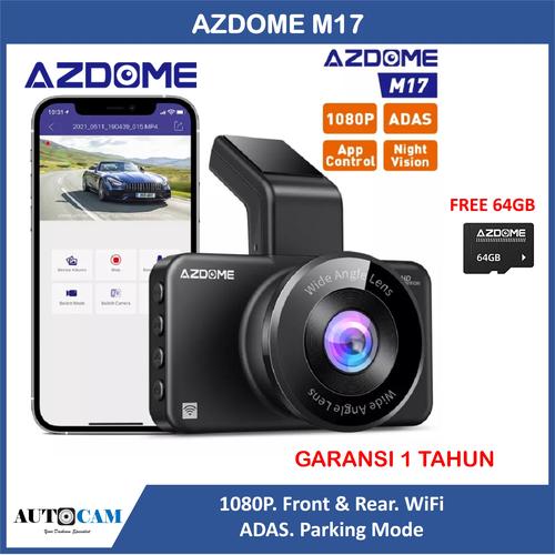 Jual AZDOME M17 Dual Channel Dashcam WiFi ADAS Parking Monitor Wide ...