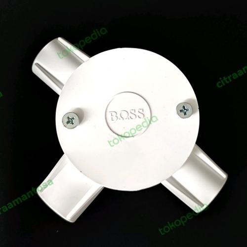 Jual BOSS PVC B240/20/3 Junction Boxes 3 Way 20mm - B240/20/3 - Jakarta ...