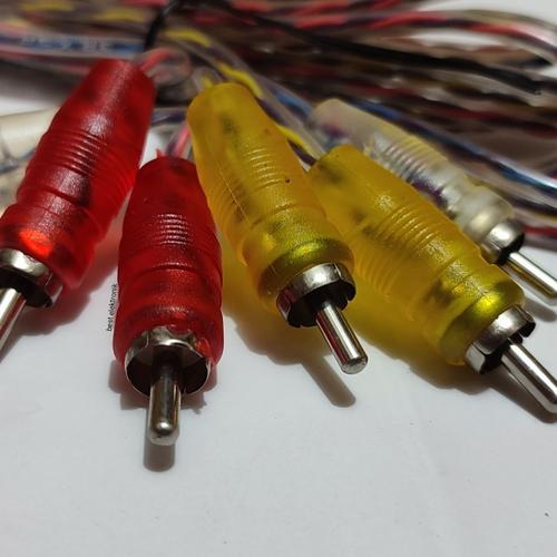 Jual kabel rca 3 jalur transparan. kabel audio 3jalur keluar 3 jalur 1.5M - Kota Surabaya ...