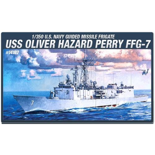 Promo Model Kit Academy uss OLIVIER HAZARD PERRY FFG-7 1/350 14102 ...