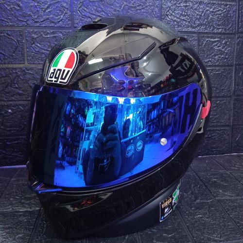 Jual AGV HELM K3 SV SNI BLACK GLOSY - K3 BLACK V.BLUE, M - Kab. Bekasi ...