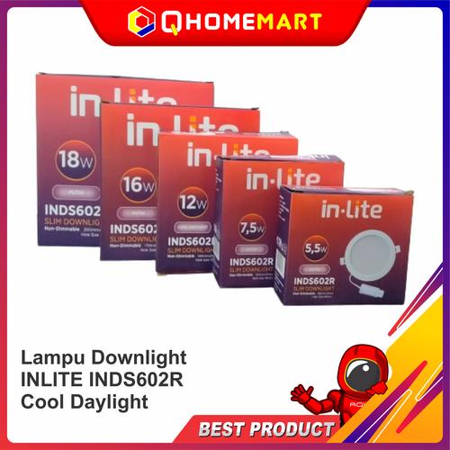 Promo Lampu Downlight INLITE INDS602R Cool Daylight - 7 watt - Kab ...