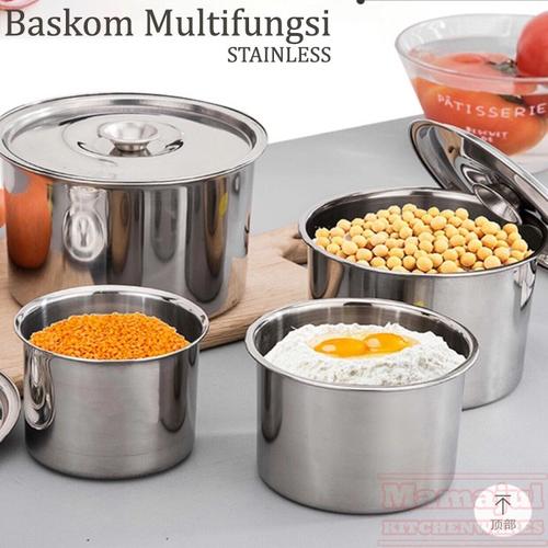 Promo Baskom Tebal - Dalam Stainless Food Grade Basin + Tutup ...
