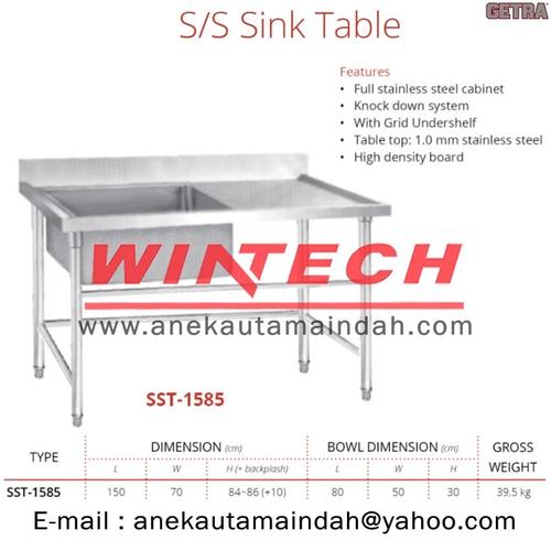 Jual GETRA SST-1585 SINK TABLE WASTAFEL MEJA STAINLESS ST 1585 ...