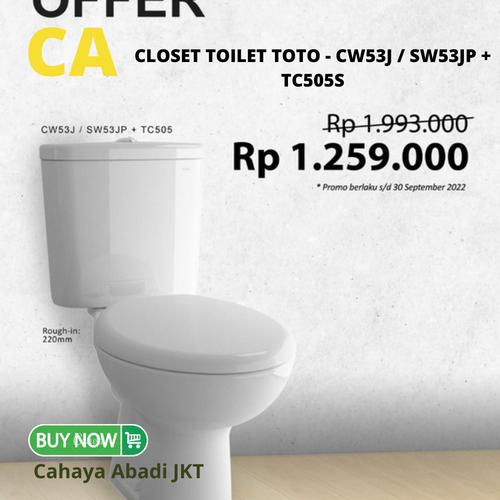 Jual CLOSET TOILET TOTO - CW53J / SW53JP + TC505S - Jakarta Pusat ...