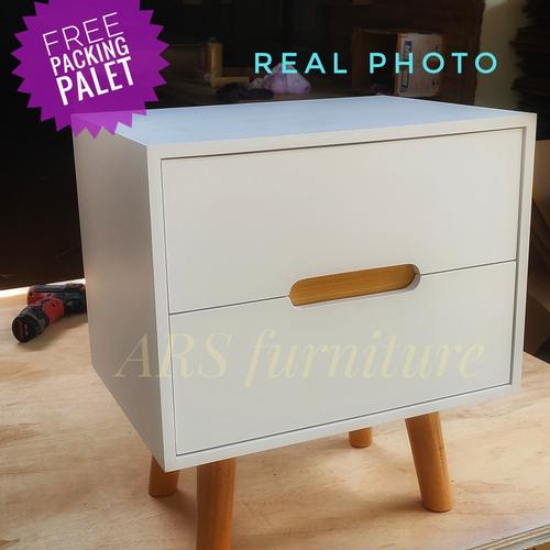 Jual nakas side table minimalis drawer meja kecil sudut ruangan samping ...