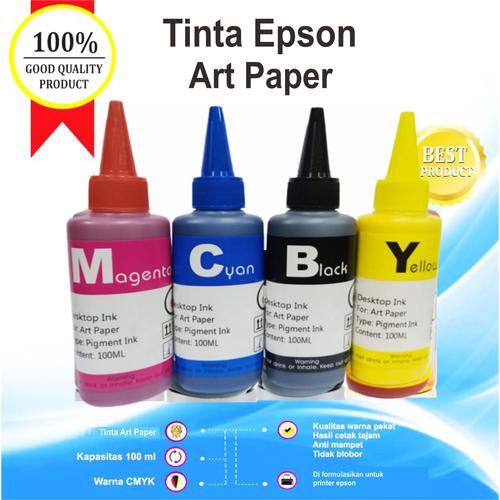 Jual Tinta Art Paper 100ml - Art Paper Ink Grade A For Epson CMYK ...