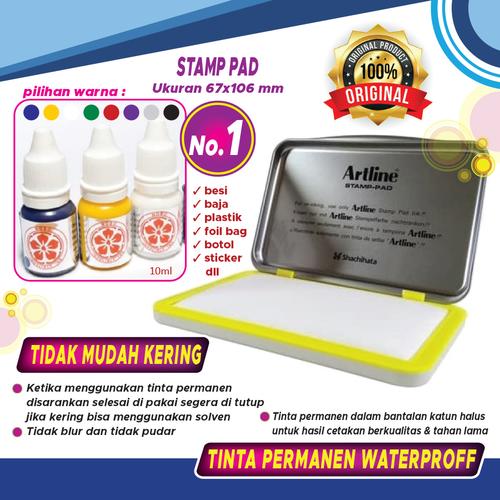 Jual STAMP PAD BANTALAN DAN TINTA PERMANEN UNTUK PLASTIK BESI BOTOL DLL ...