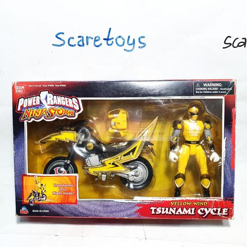 Jual Power Rangers ninja storm yellow wind tsunami cycle kuning ...