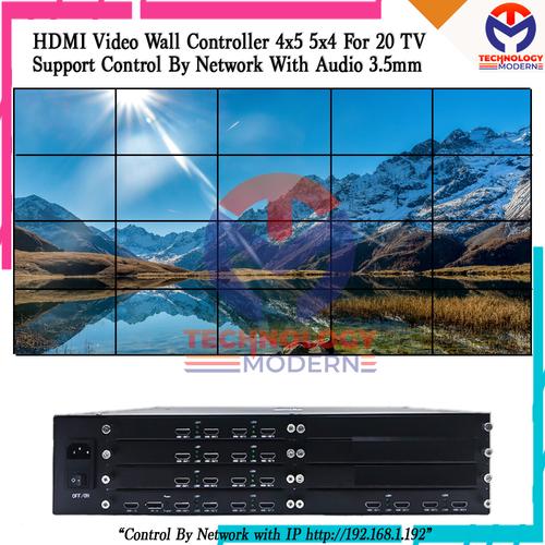 Jual HDMI Video Wall Controller 4x5 5x4 Untuk 20 TV Support Audio 3.5mm ...