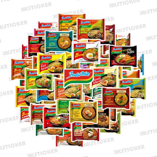 Jual Sticker Pack INDOMIE | Stiker Vinyl Anti air + Laminasi - Satuan ...