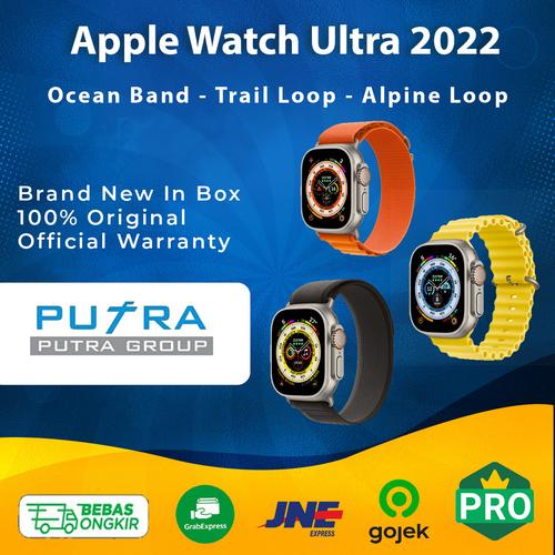 Jual Apple Watch Ultra 2022 49mm Titanium Case Alphine Trail Loop Ocean ...