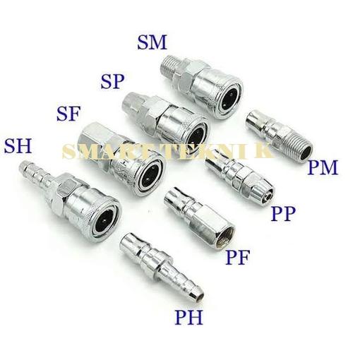 Jual Quick Coupler SH SF SP SM PH PF PP PM sambungan selang kompresor - PF - Kab. Tangerang ...